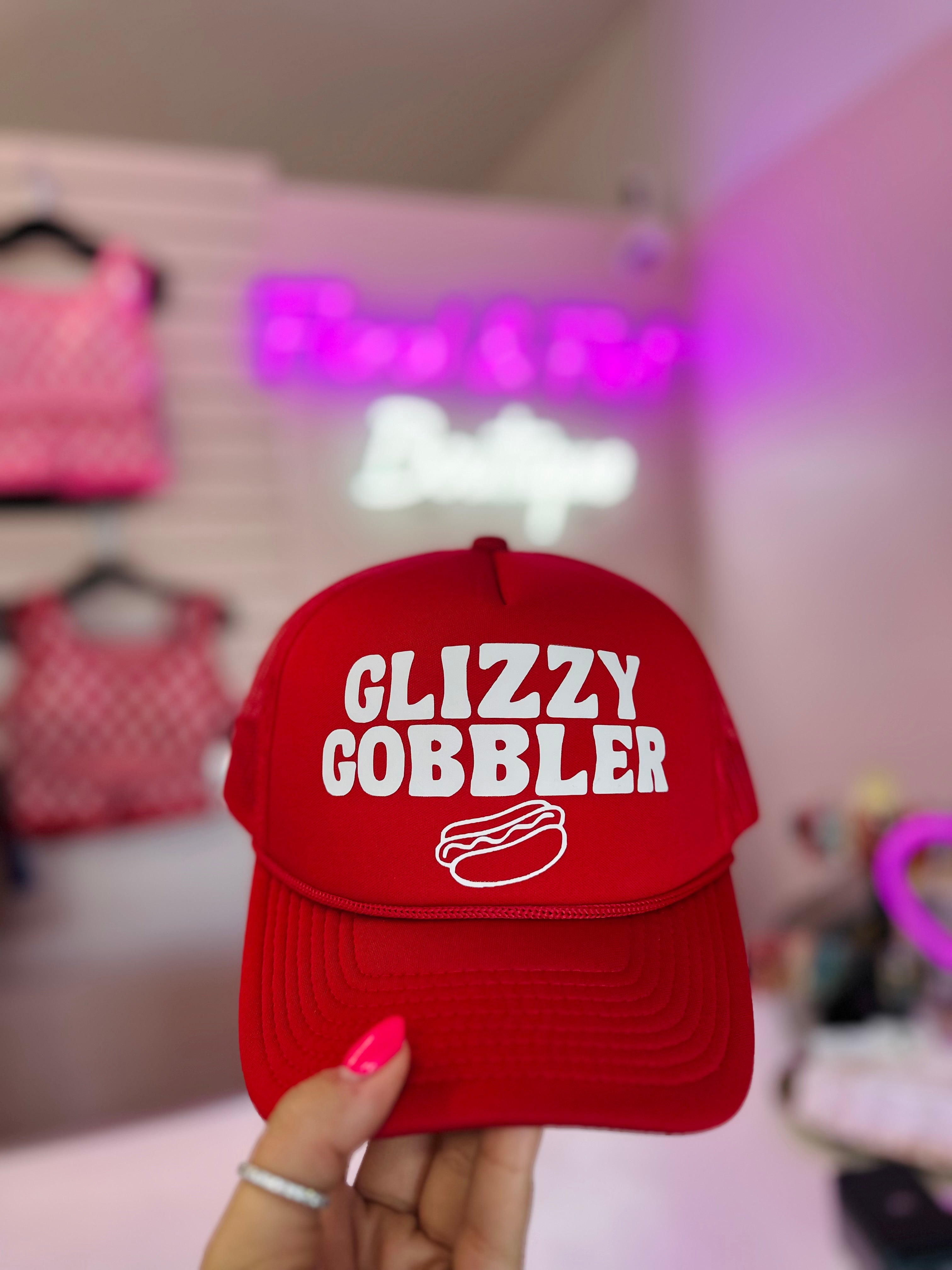 Glizzy Gobler Trucker Hat – Floral & Flirt