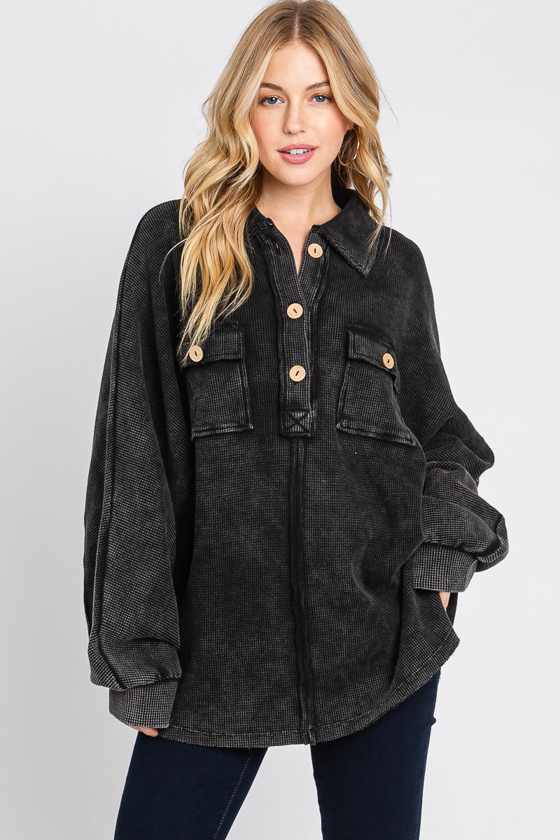 Hadley Henley Top – Floral & Flirt